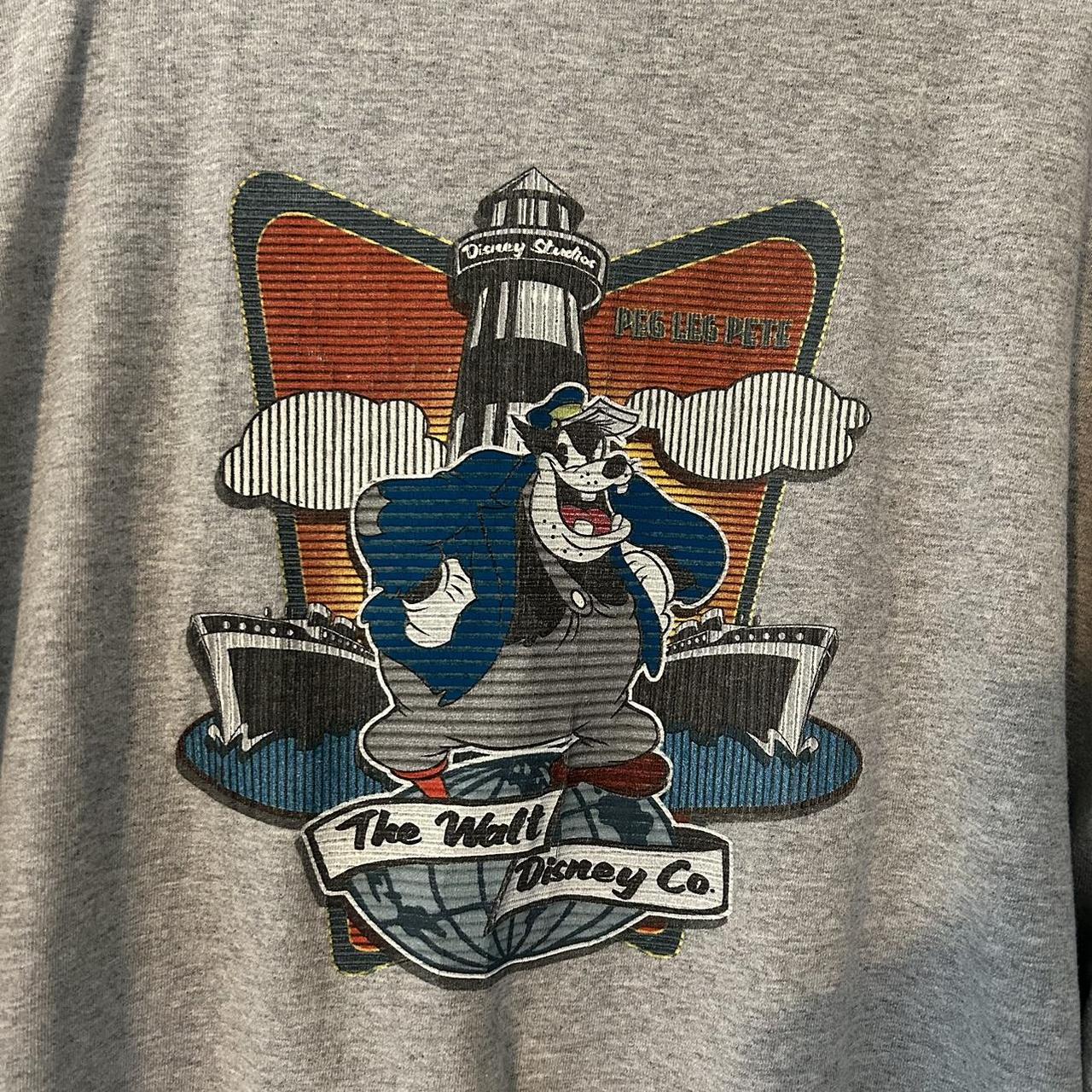 Vintage 90s Disney Peg Leg Pete Graphic Shirt/ Size... - Depop
