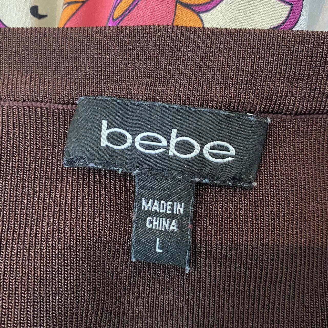 Y2K Vintage Bebe Brown & Floral Dress 🌷 Size... - Depop