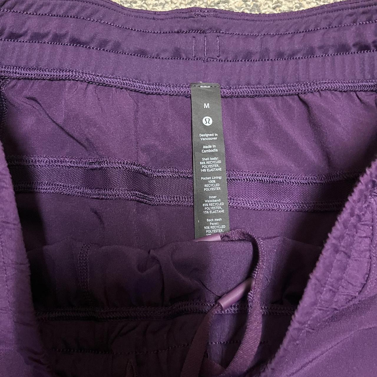 Purple Lululemon shorts new color 5 in inseam... - Depop