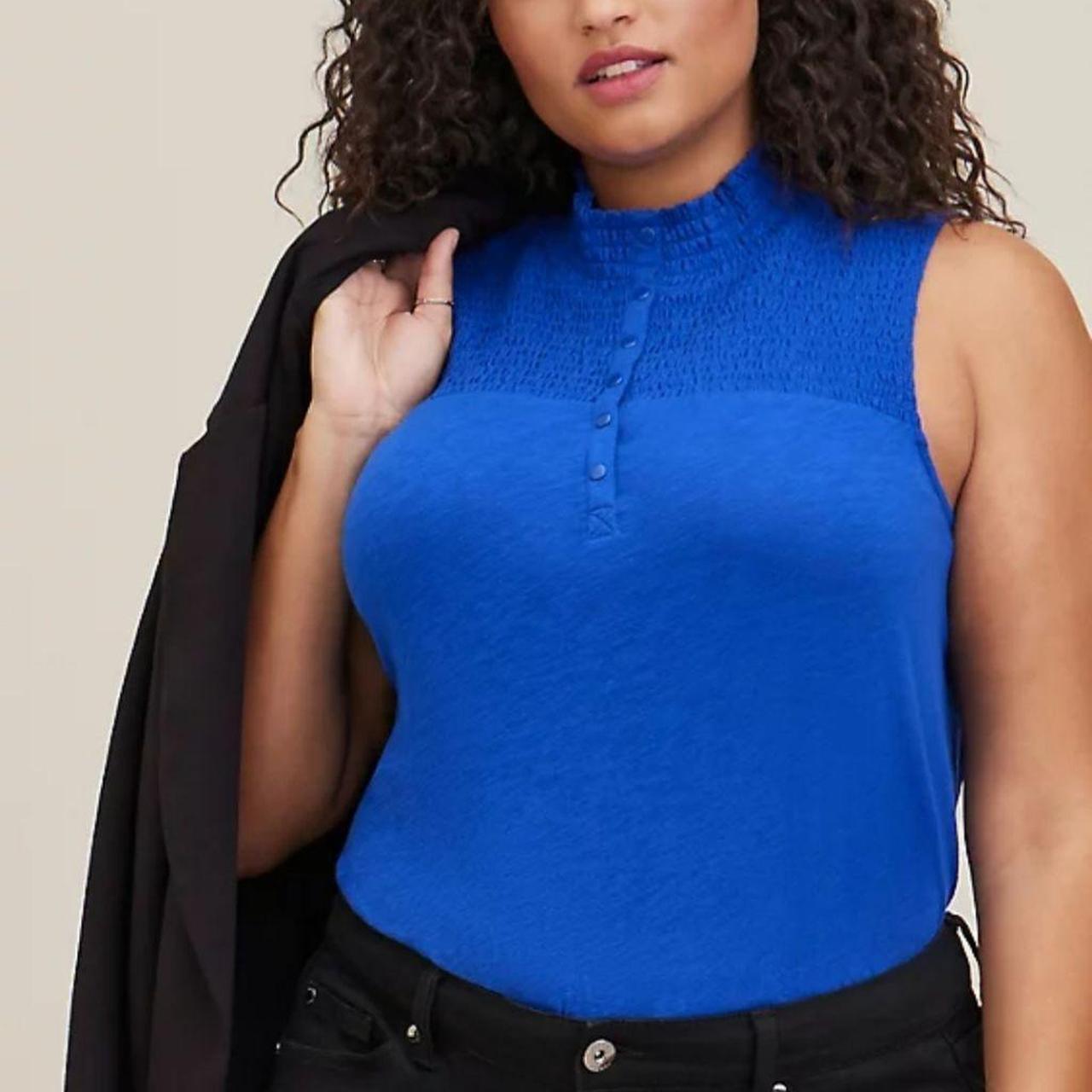 Torrid Women's 1X 14-16 Smocked Yoke Tank Top in a... - Depop