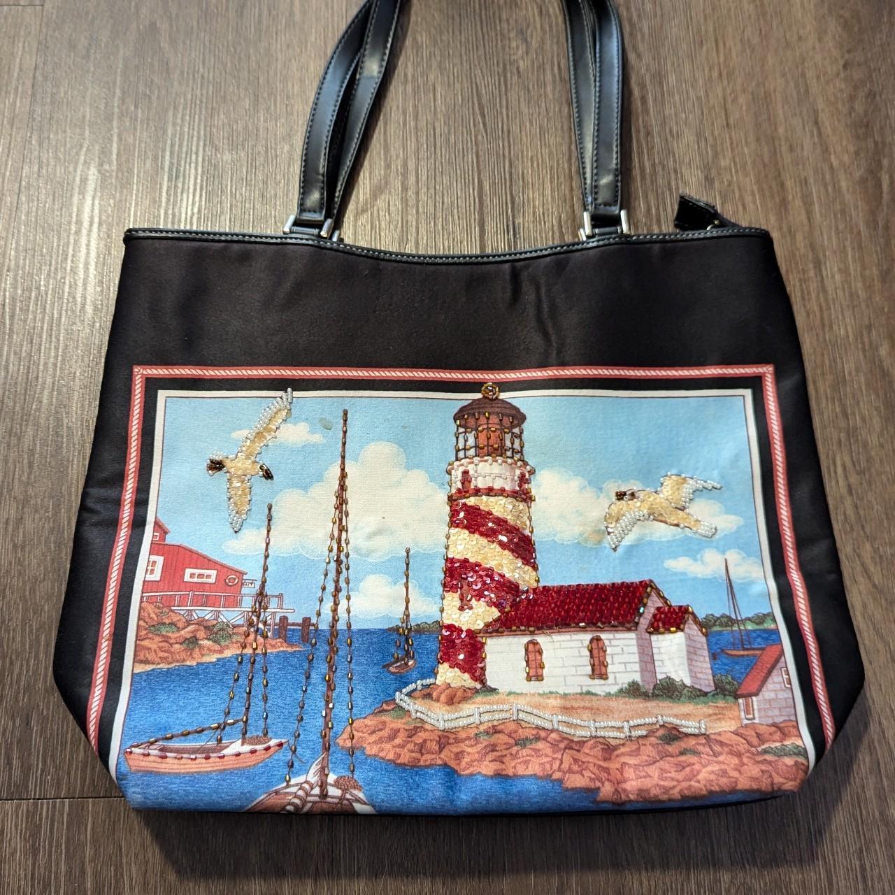 Beaded lighthouse shoulder bag Good condition... - Depop