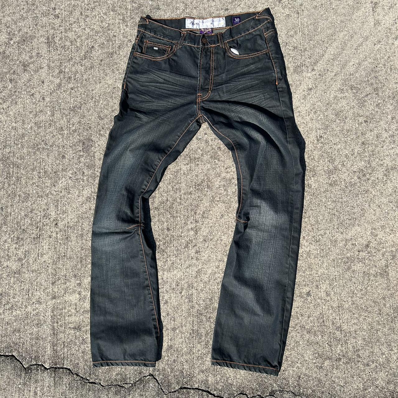 AKOO jeans purple edition Size 30x34 10/10... - Depop