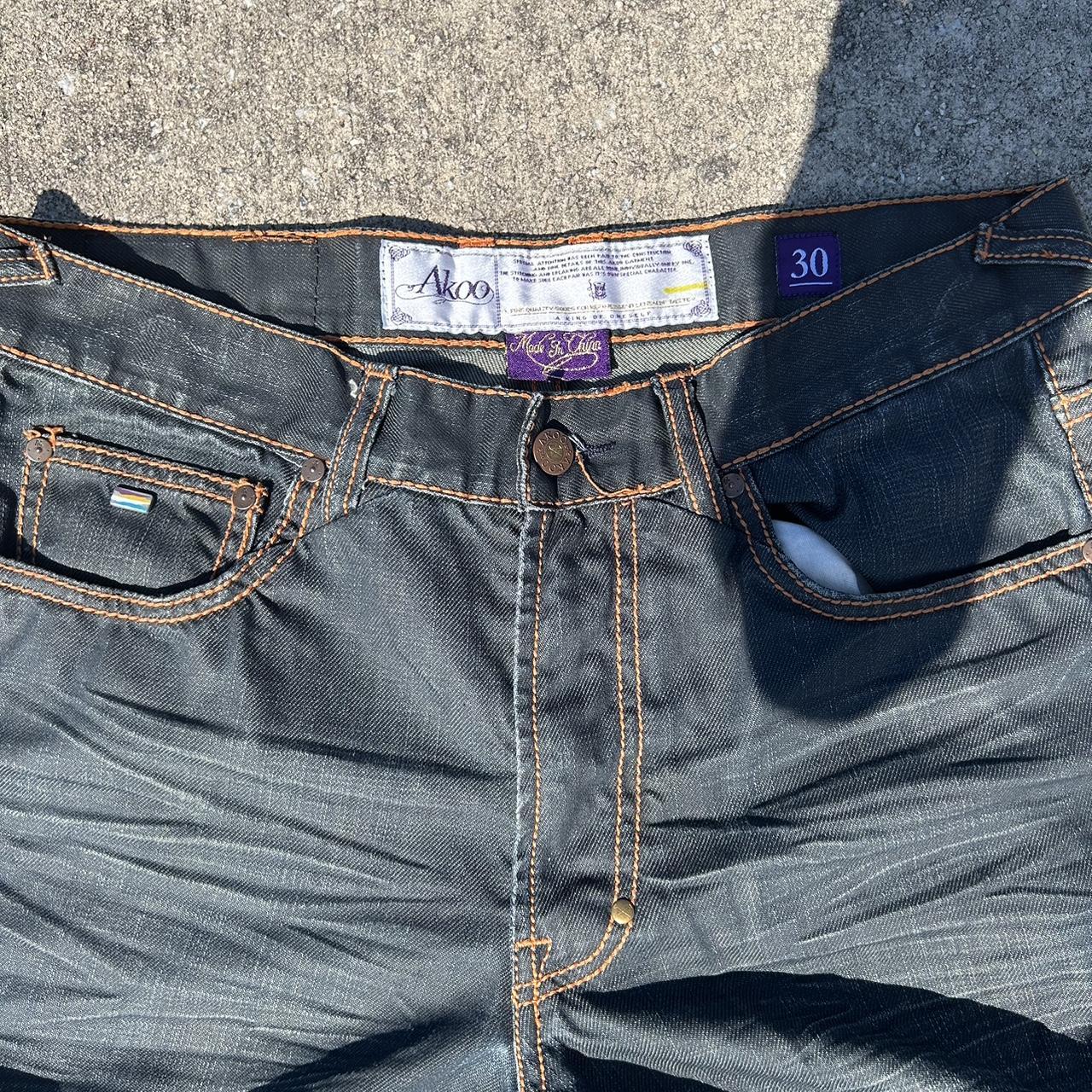 AKOO jeans purple edition Size 30x34 10/10... - Depop