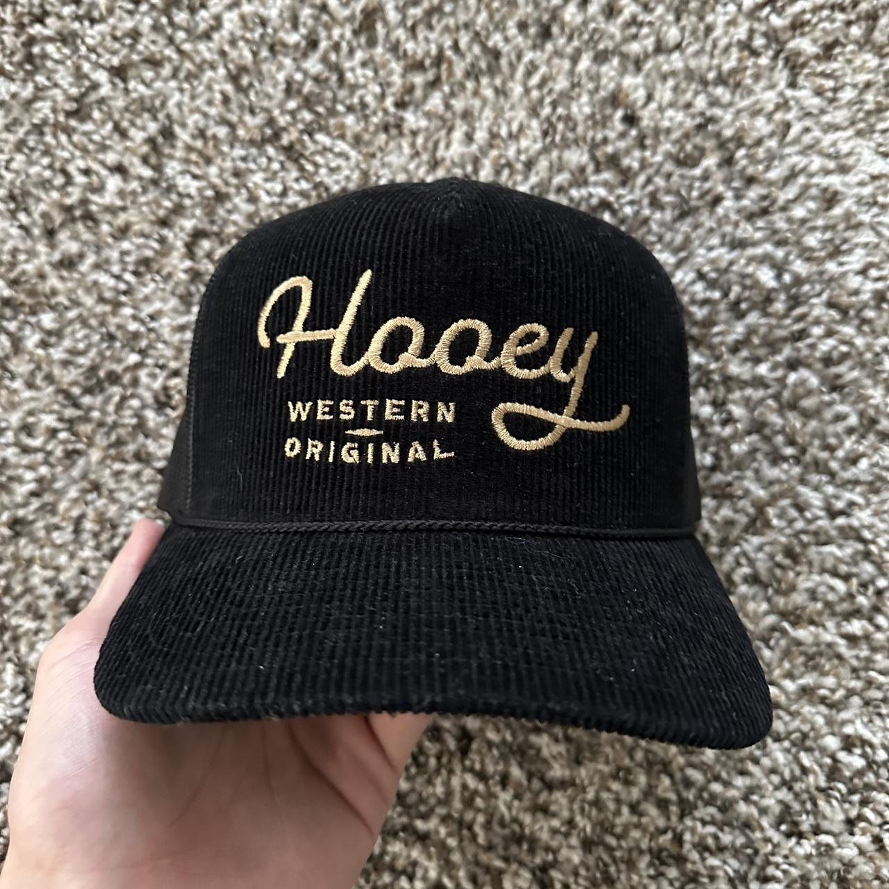 Black Corduroy Hooey Trucker Hat One Size - Depop