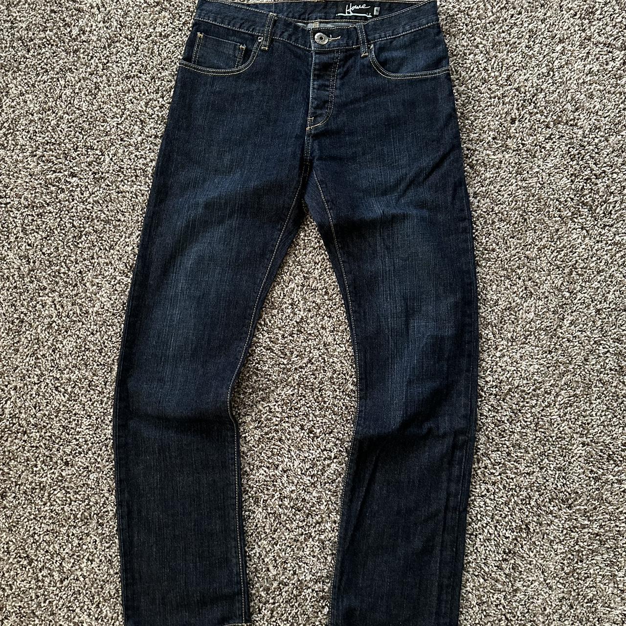 Vintage Howe Dark Wash Jeans Size 32 Slim Fit - Depop