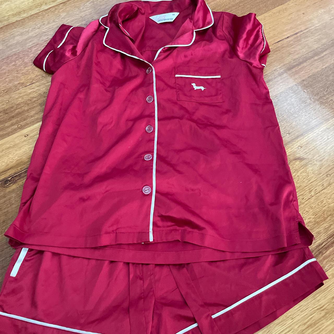 red silk pjs from peter alexander - Depop