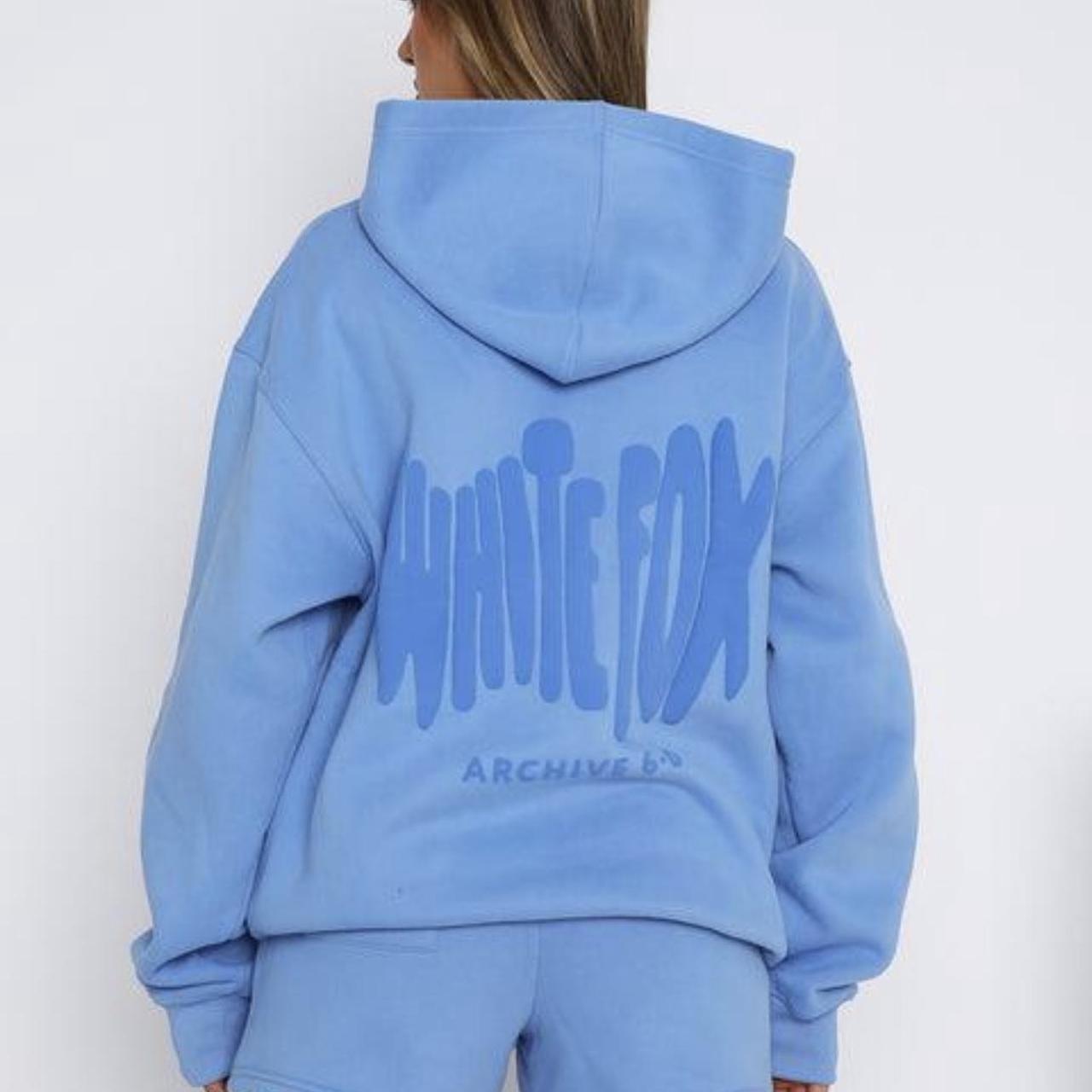 White fox oversized hoodie Any size/ colour Grey... - Depop