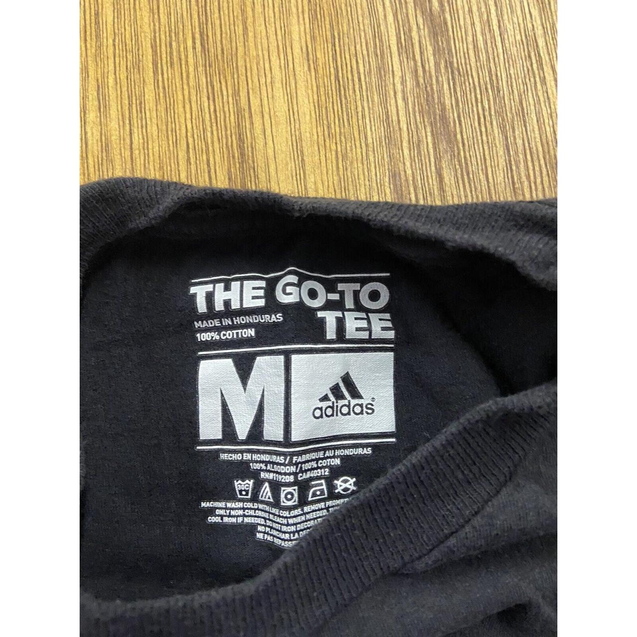 Adidas The Go To Tee NBA Miami Heat Black Graphic... - Depop