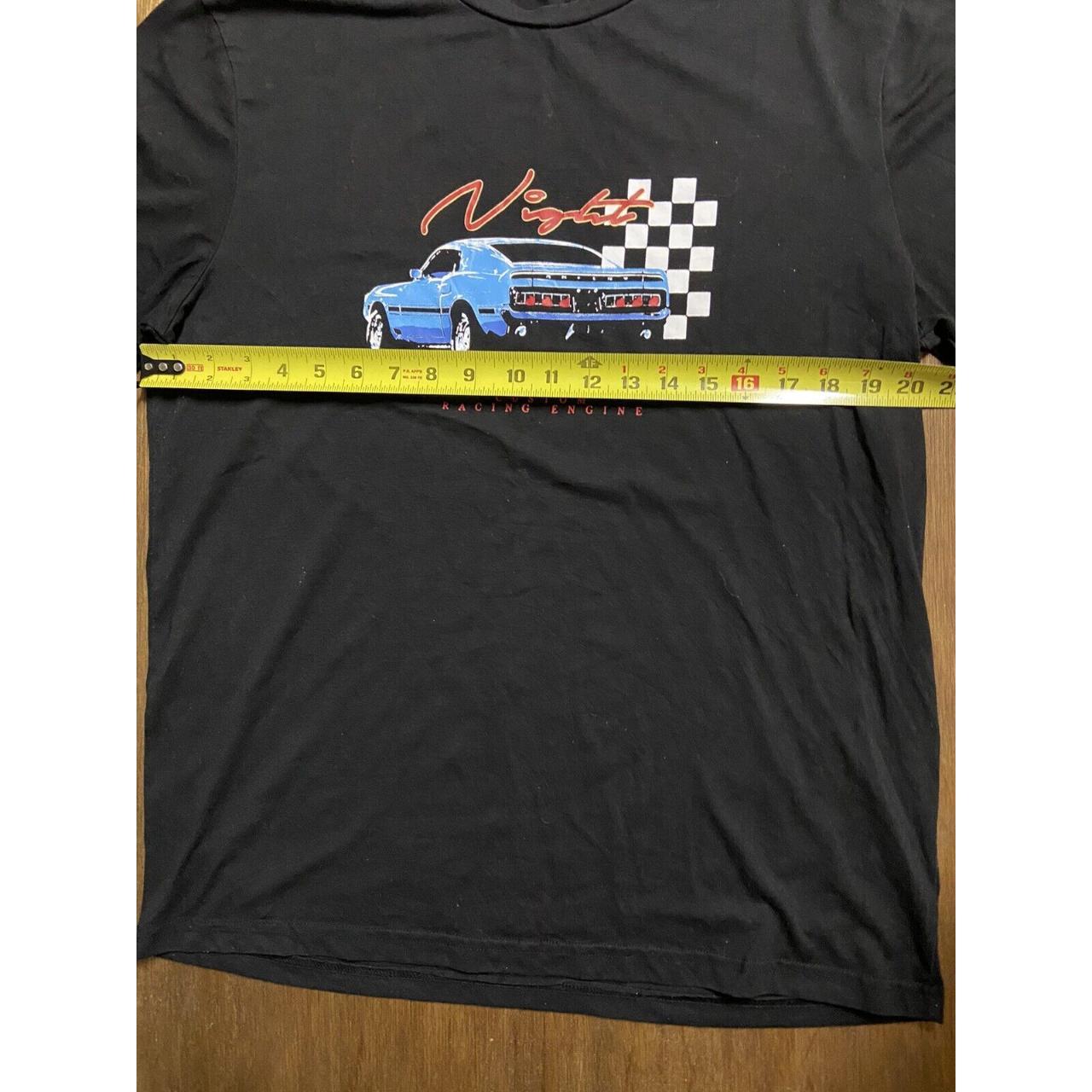 Shein Custom Racing Engine Black Graphic Crew Neck... - Depop