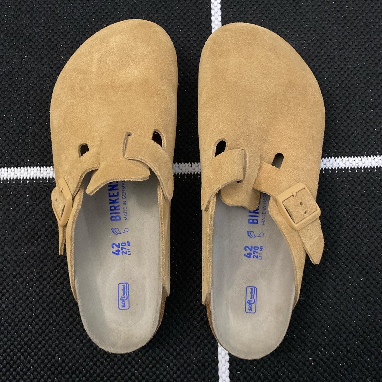 Birkenstock Men's Tan Clogs | Depop