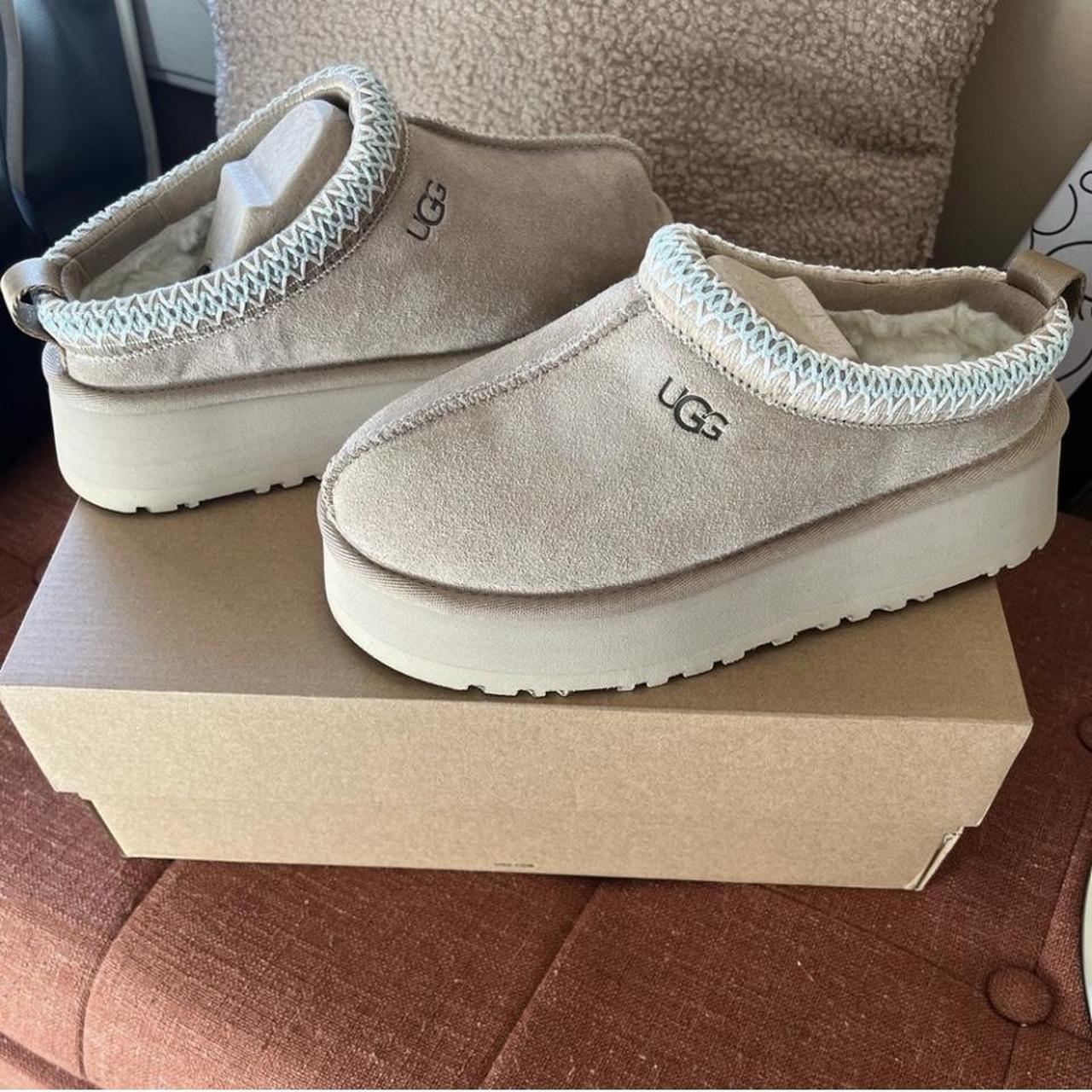 NWB UGG Platform slippers size 5 color sand - Depop