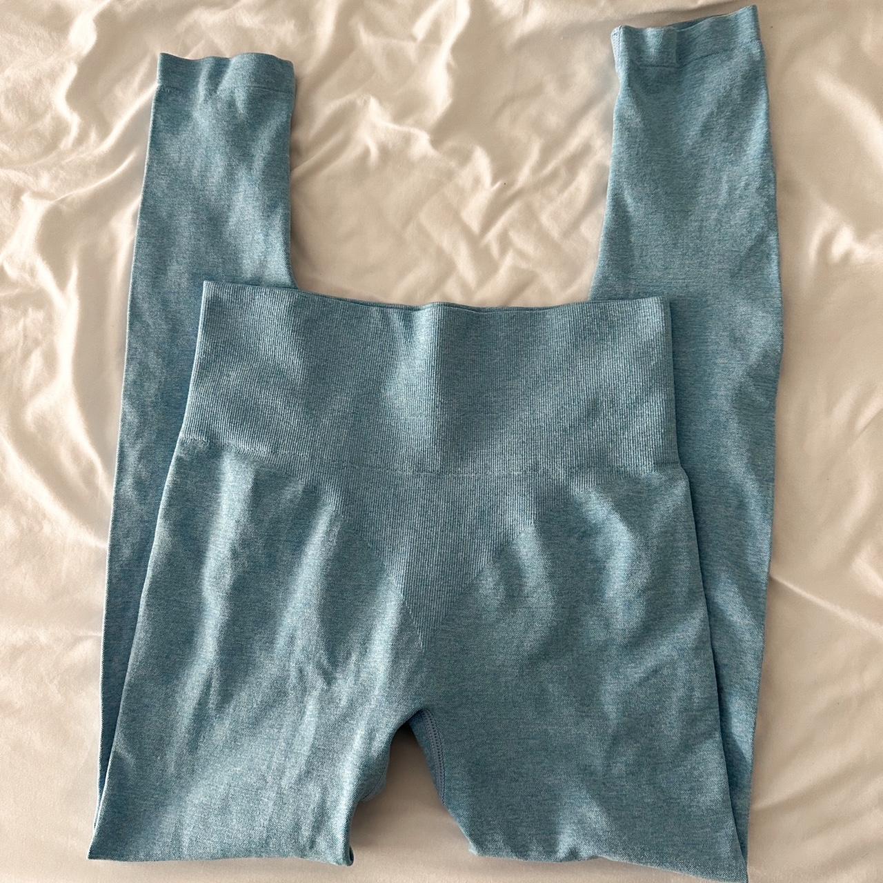 Workout set in light blue - top + bottom! - size S... - Depop