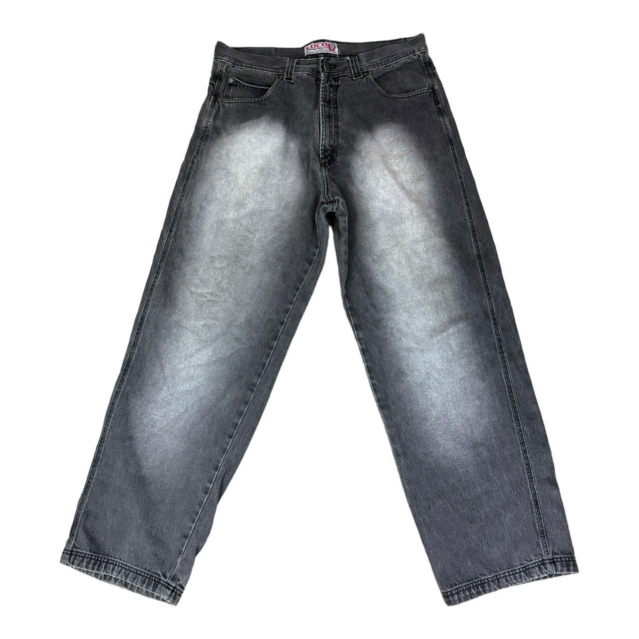 Vintage Loco Denim Baggy Jeans Fade Distressed 38X32... - Depop