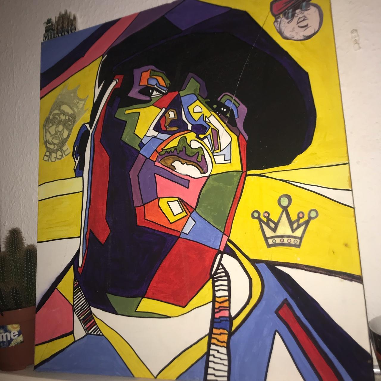 Description: Large Notorious BIG Biggie Painted... - Depop