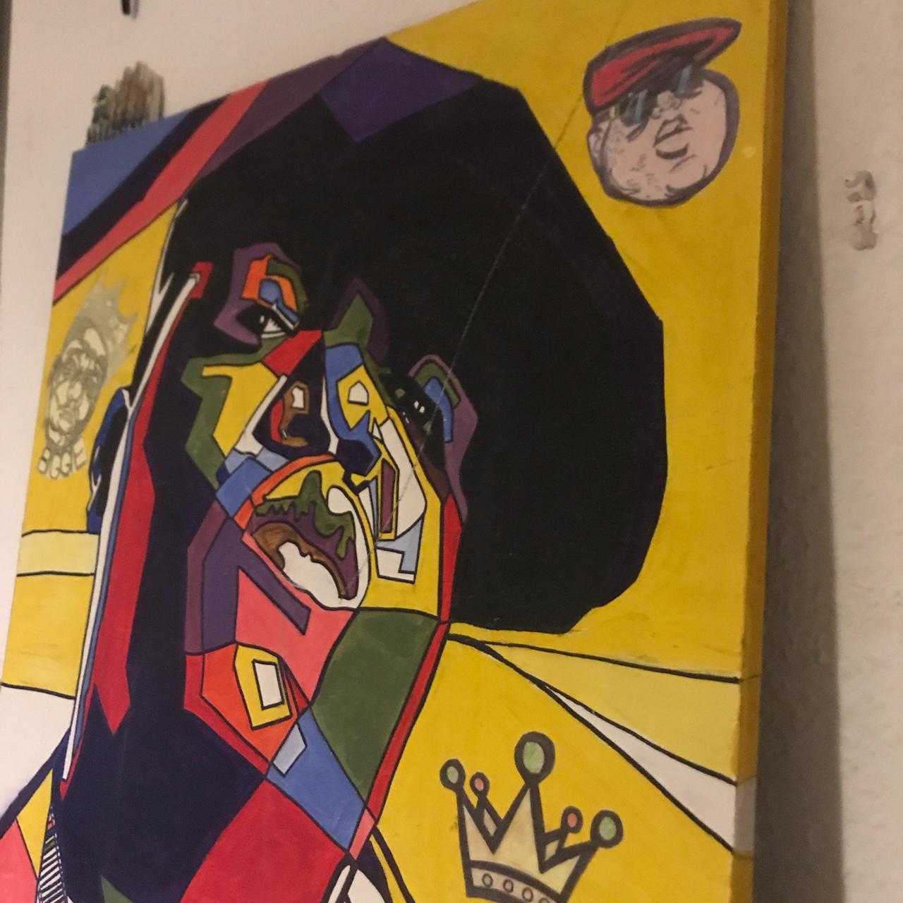 Description: Large Notorious BIG Biggie Painted... - Depop