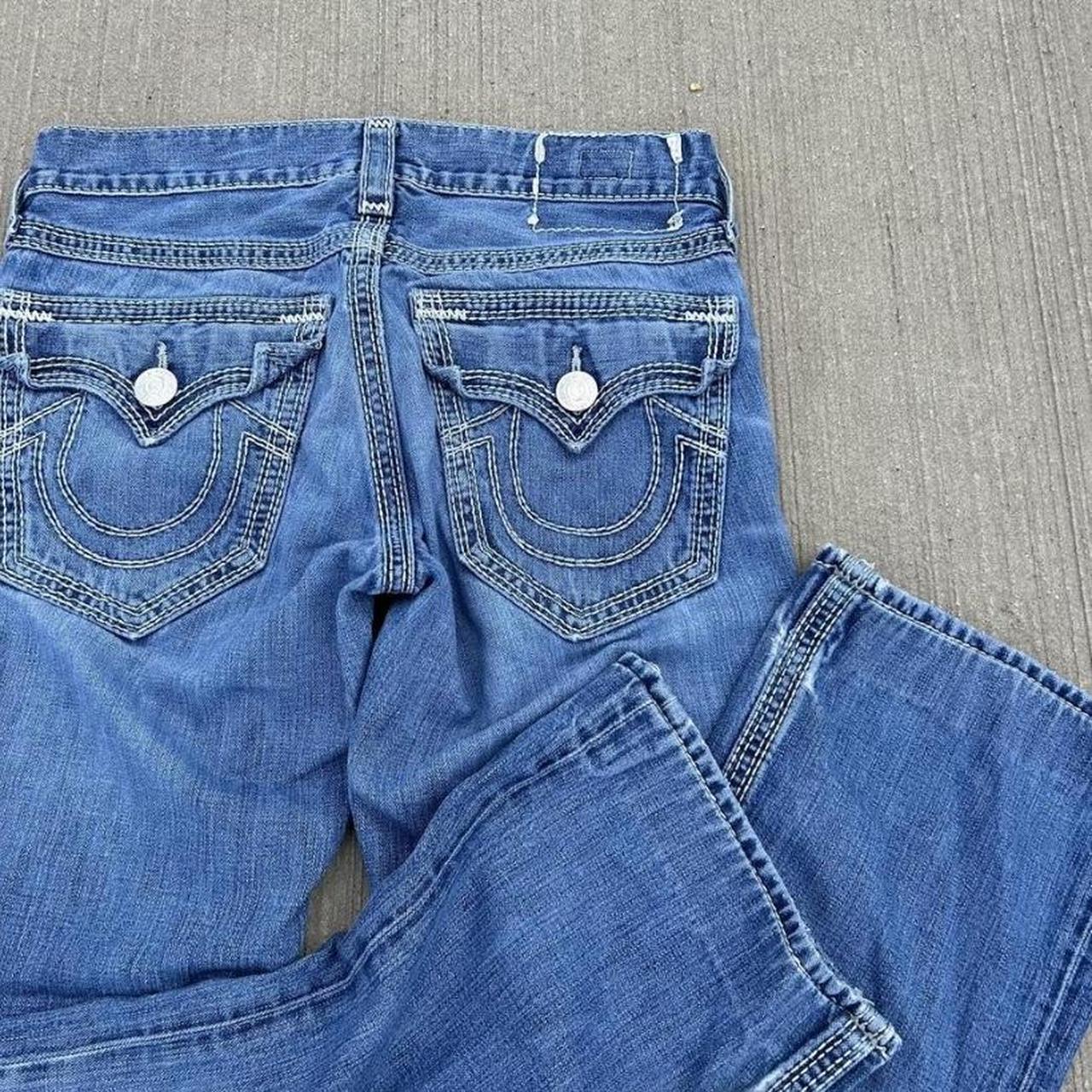 Vintage Truey Jeans Made in USA Pocket Flap Thick... - Depop