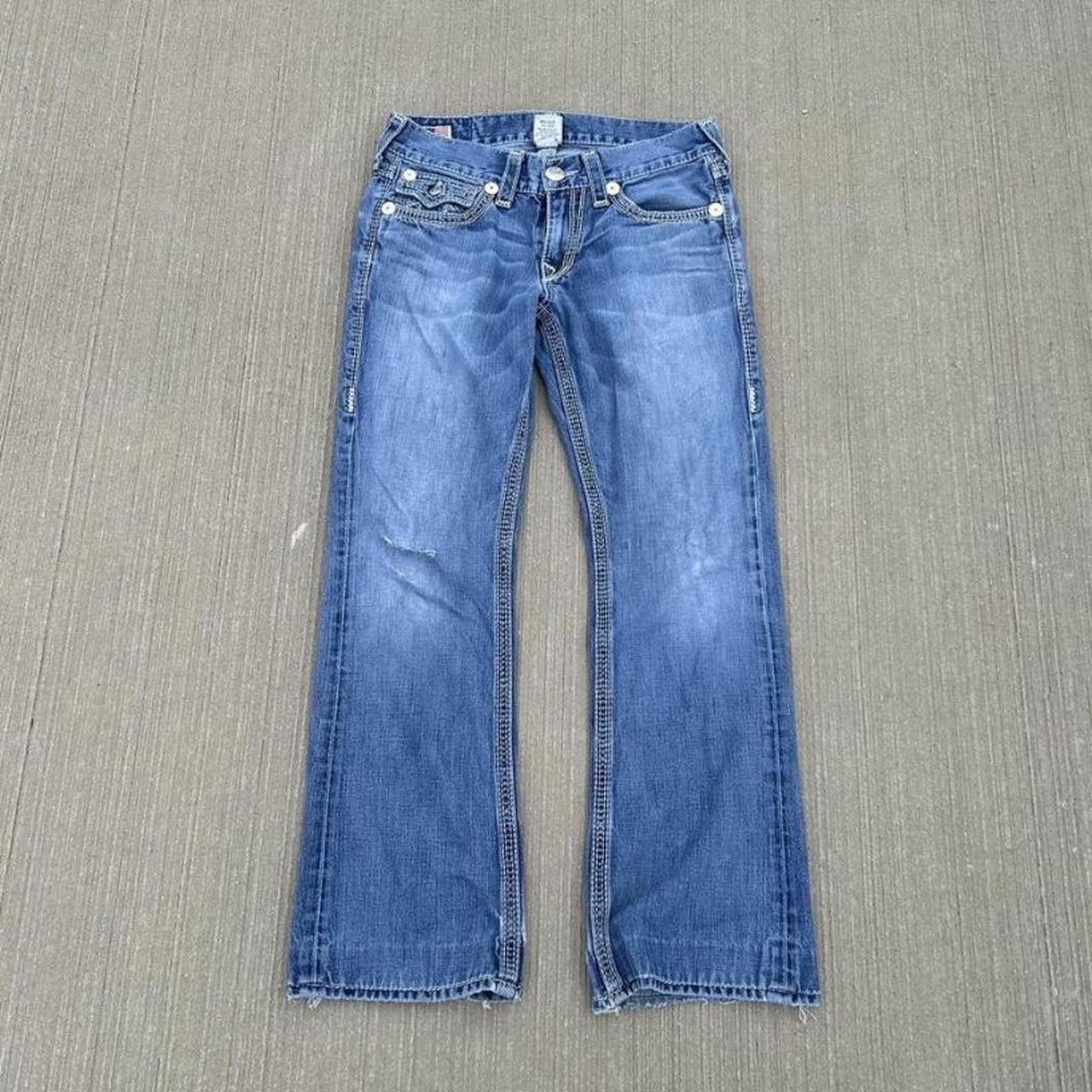 Vintage Truey Jeans Made in USA Pocket Flap Thick... - Depop