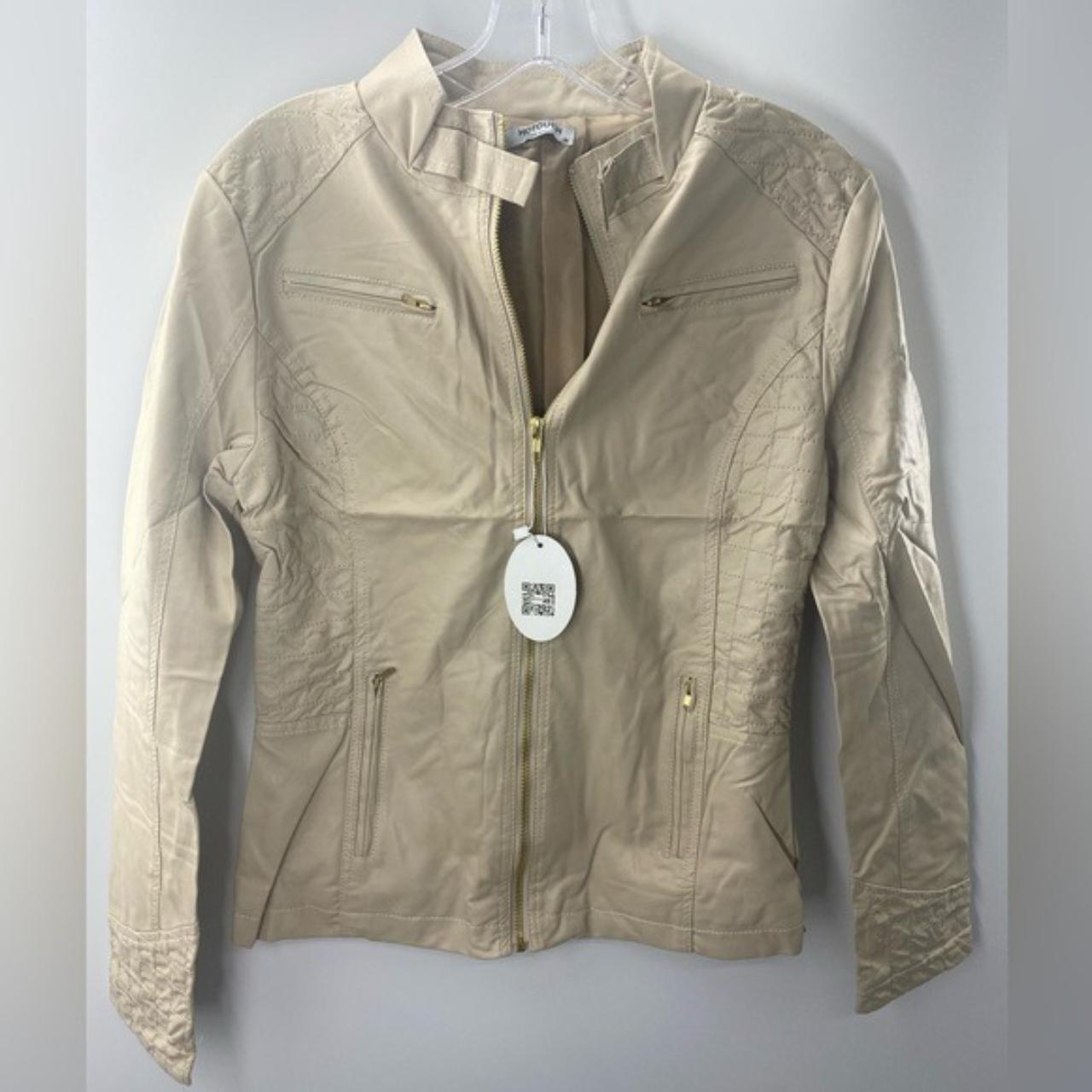 NWT Vintage Style Tan Women thick leather Cream... - Depop