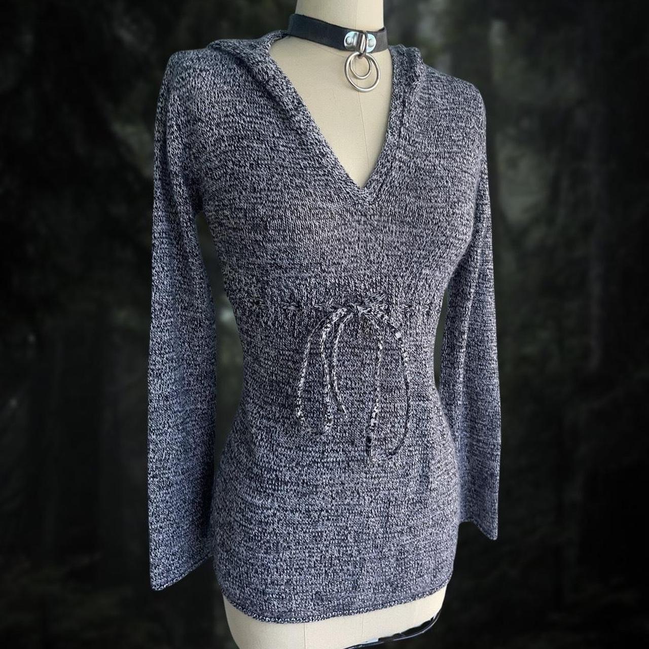 Twilight Y2k Babydoll sweater top with hood Small... - Depop