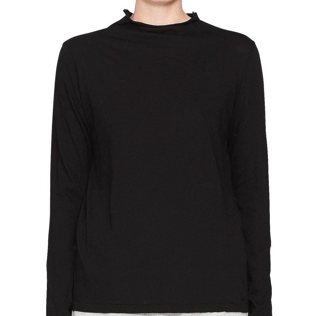 Bassike black oranges cotton long sleeve. Size m... - Depop