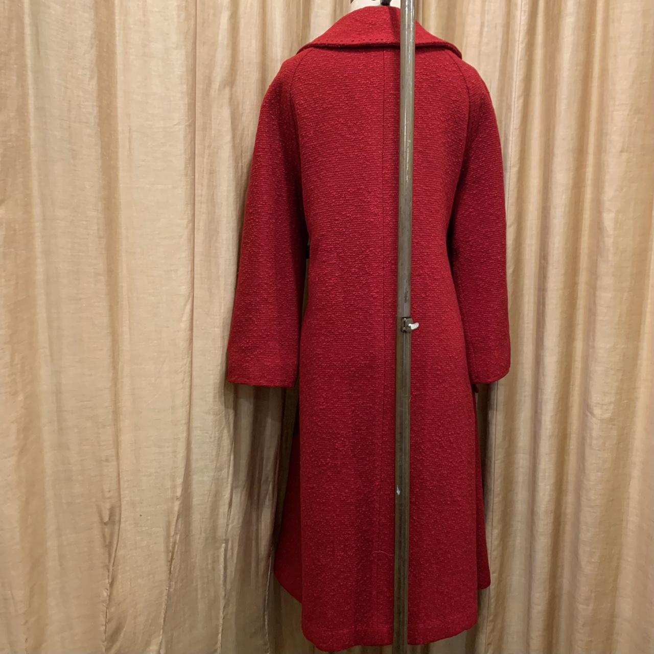 1960’s red swing coat Estimated Size:... - Depop