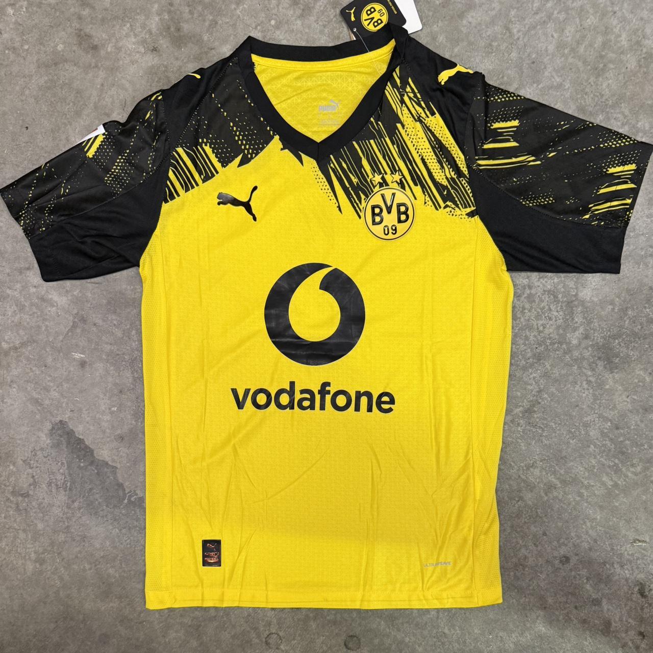 Yellow and black Borussia Dortmund 25/26 Home jersey... | Depop