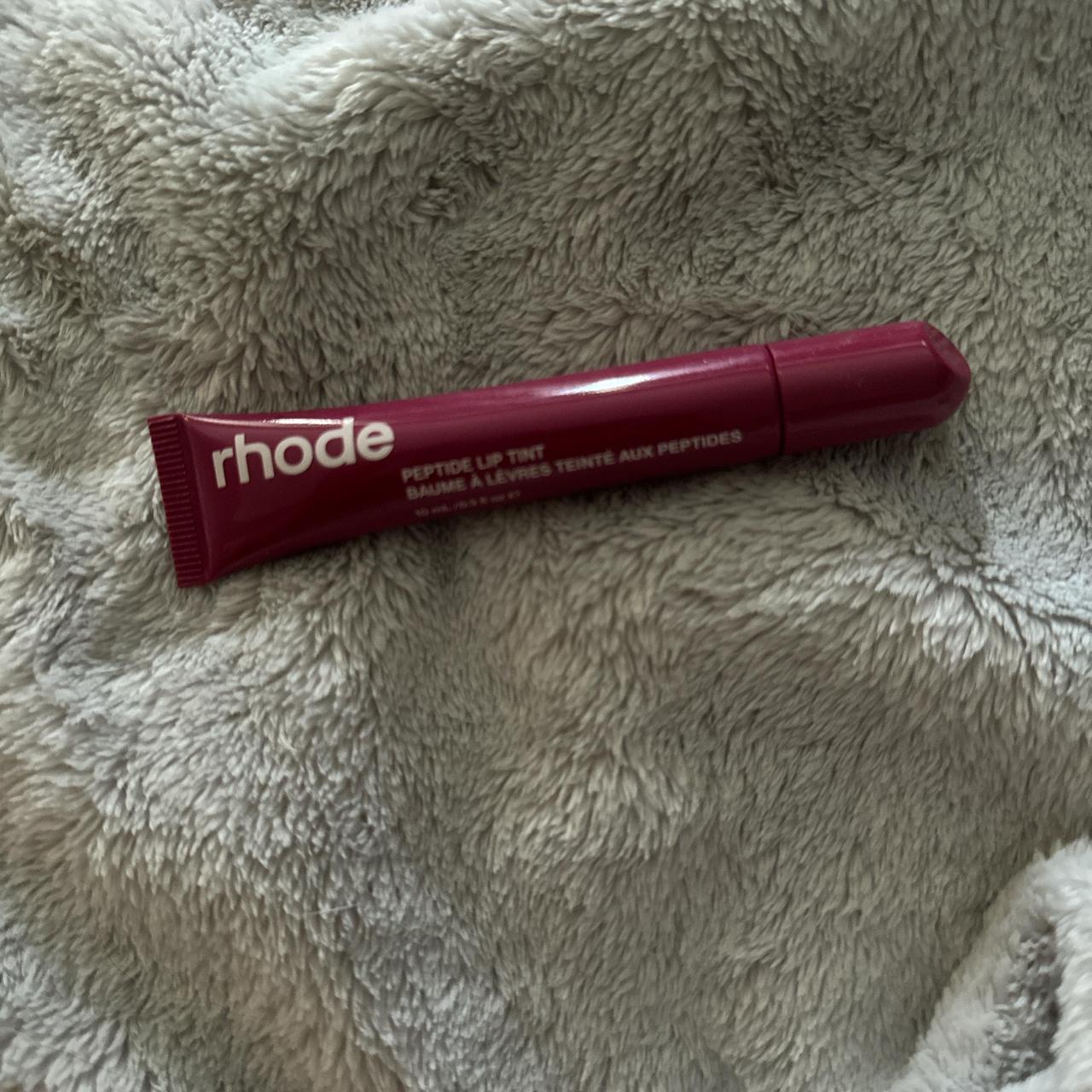 rhode lip tint in raspberry used once. will... - Depop