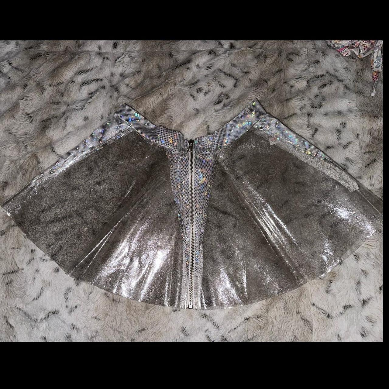 Transparent Glitter Skirt Made by... - Depop