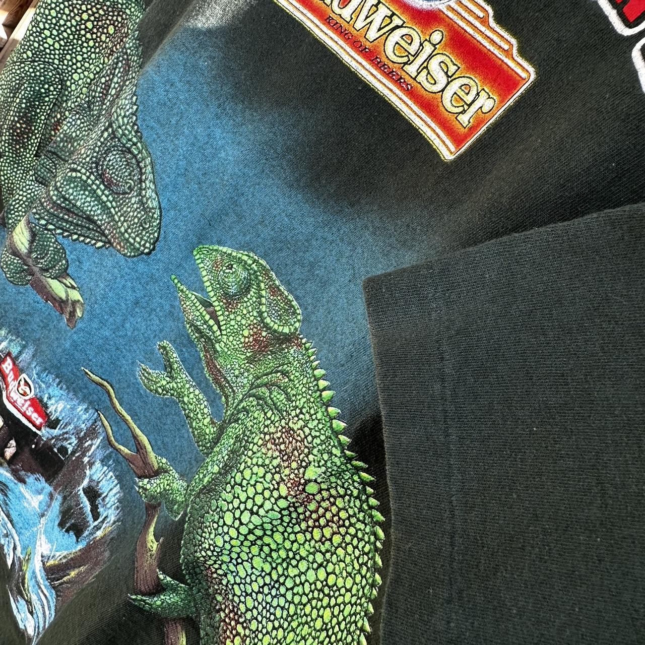 Vintage 90s Budweiser Graphic T-shirt Perfect... - Depop