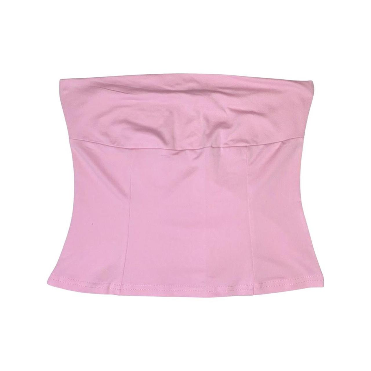 Y2K TUBE TOP • Light pink tube top with double lined... - Depop