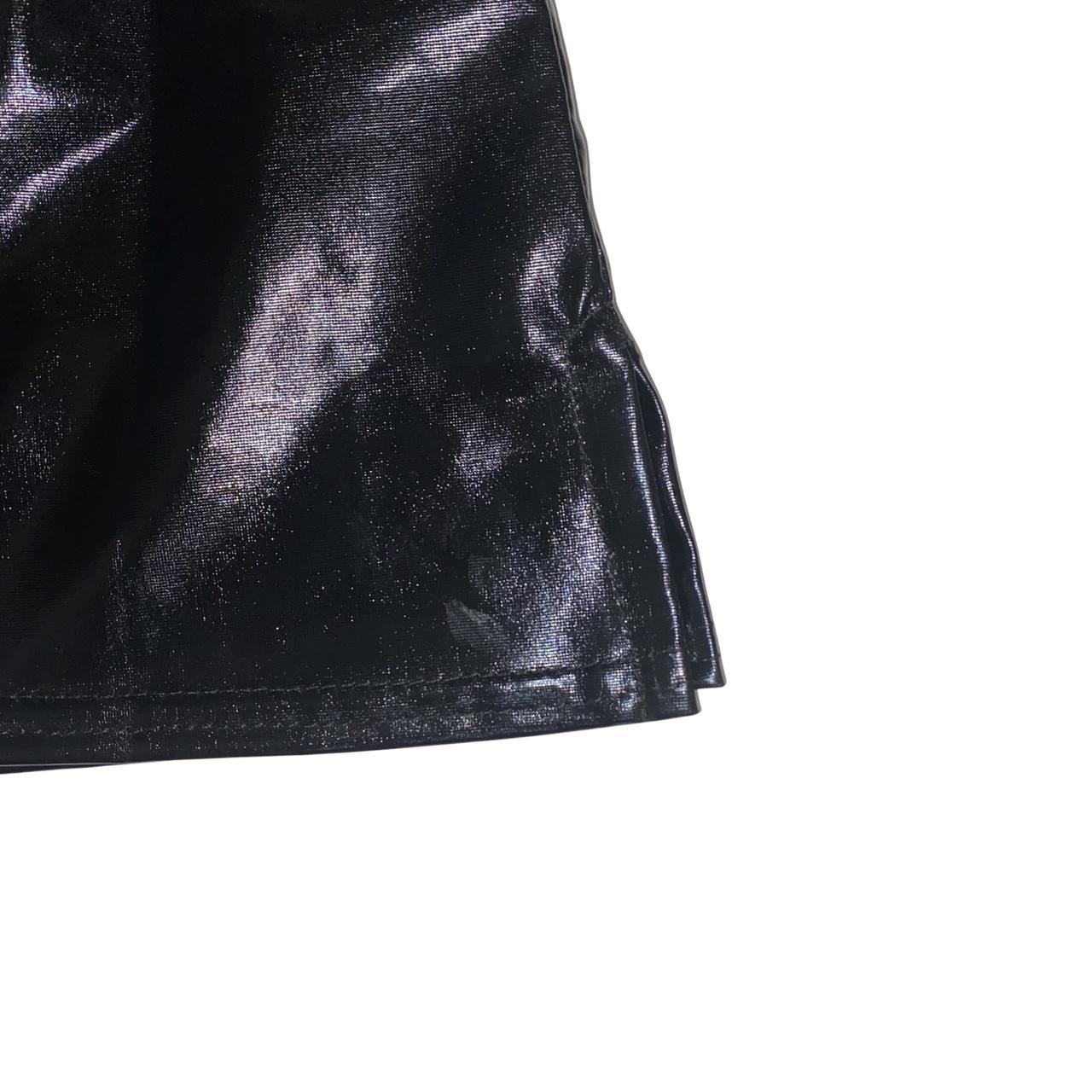 PU MICRO MINI SKIRT • Black vinyl micro mini skirt... - Depop