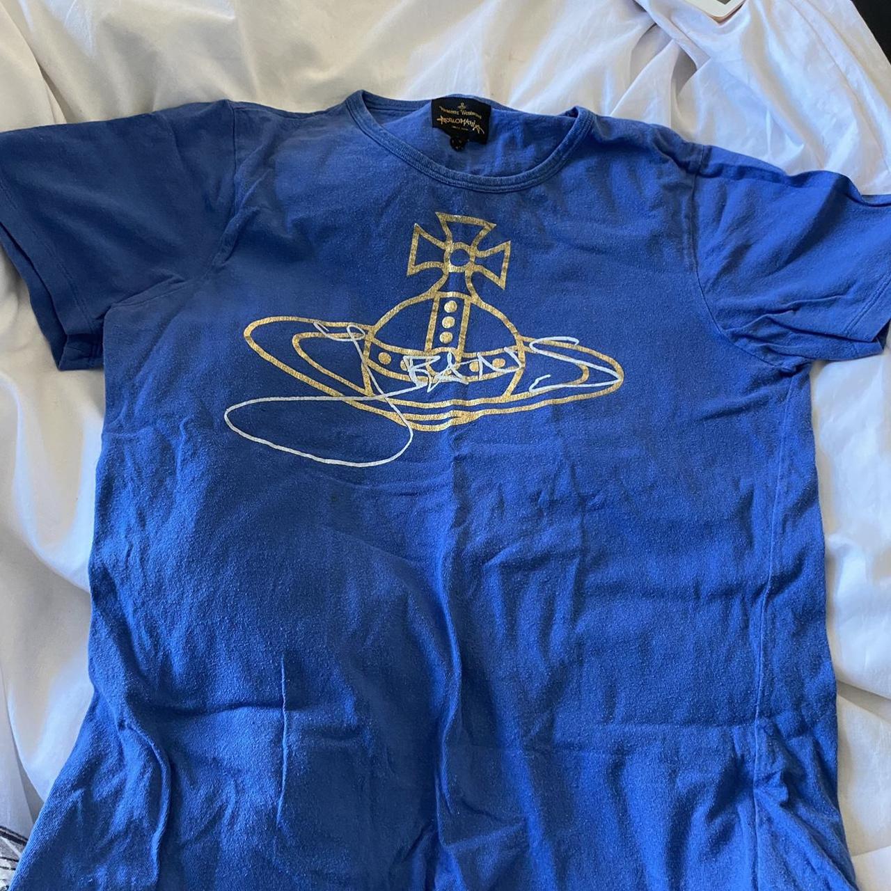 Navy blue Vivienne Westwood T-shirt size woman’s M.... - Depop