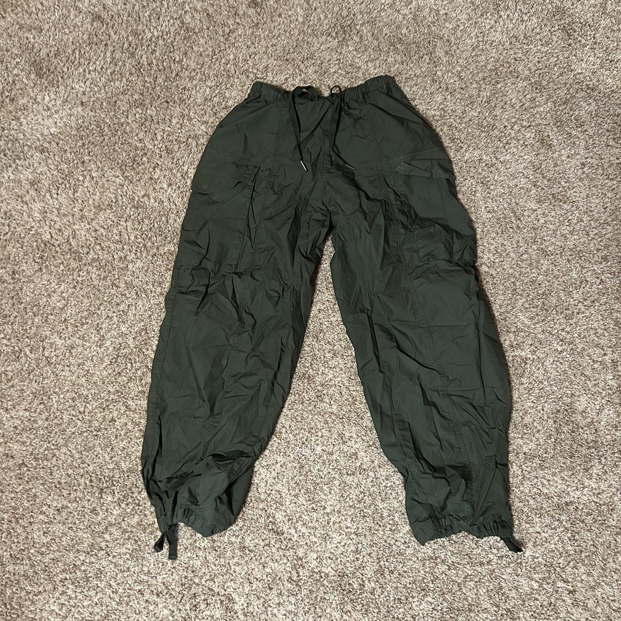 BDG olive green parachute pants ⚡️ Size: Small... - Depop