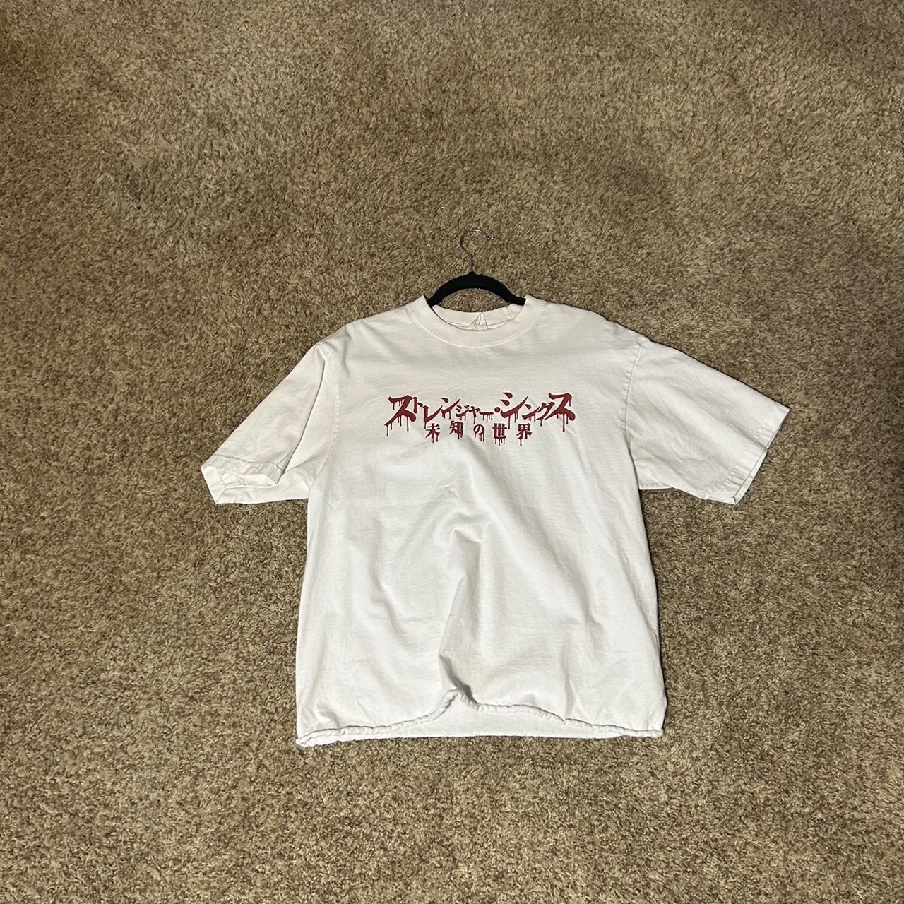 Stranger Things Tee Cropped 👹 Size Medium... - Depop