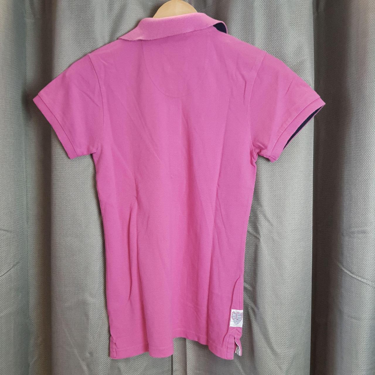 Pink Crew Clothing Polo Top Bright pink Crew... - Depop