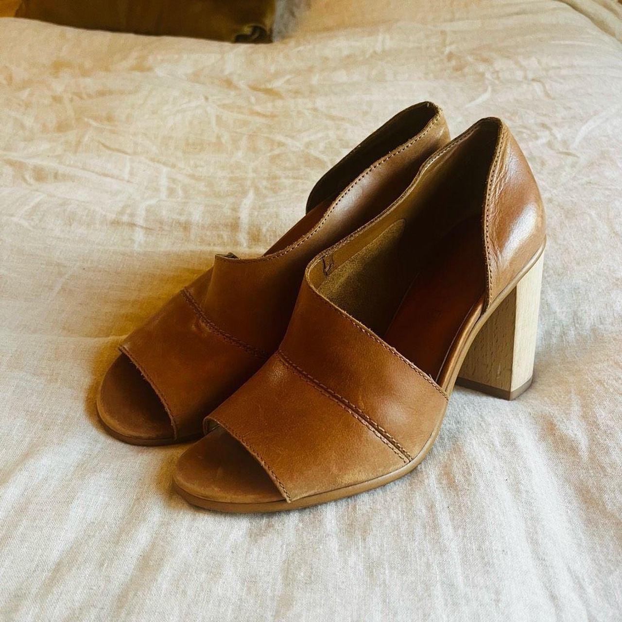1. State Amble leather D’Orsay block heel chunky... - Depop