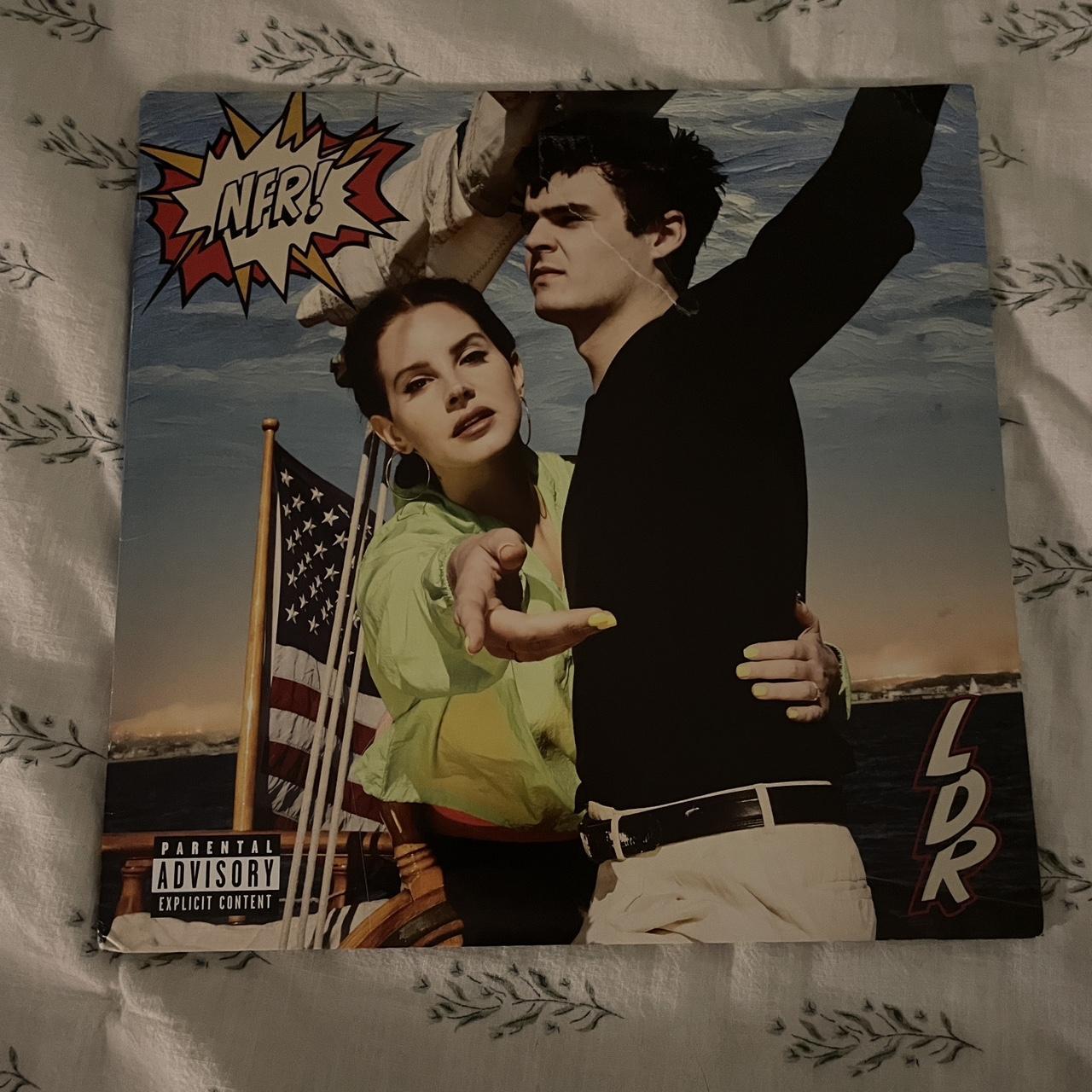 nfr vinyl lana del rey black pressing slight damage... - Depop