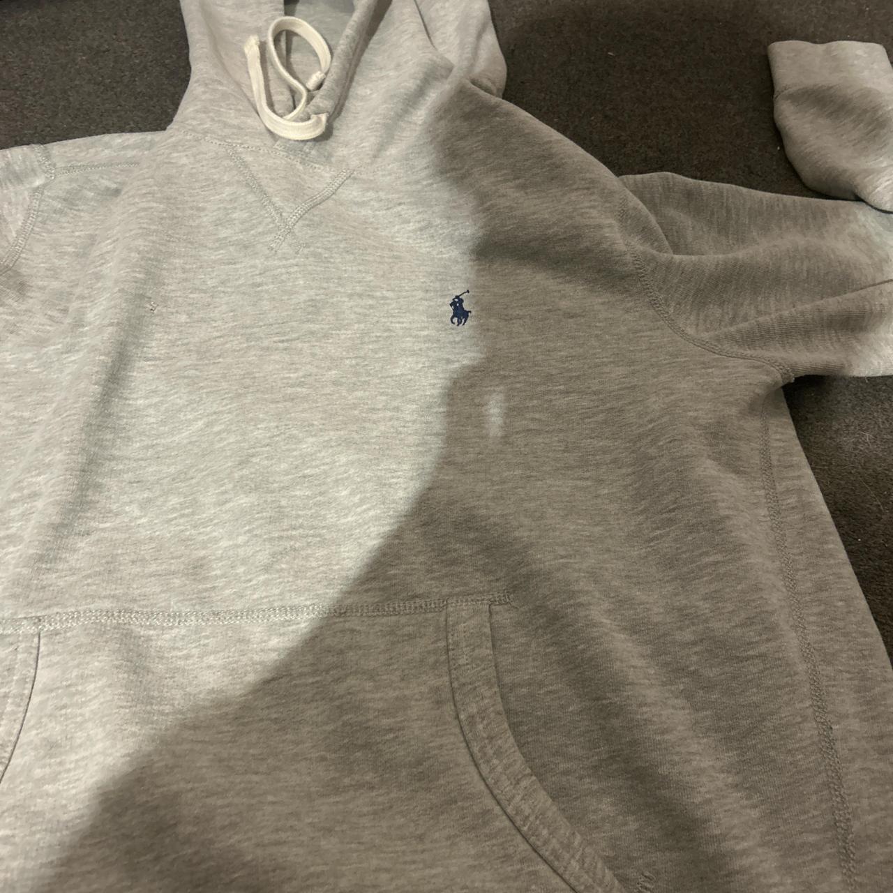 Polo Ralph Lauren grey hoodie great Condition only... - Depop