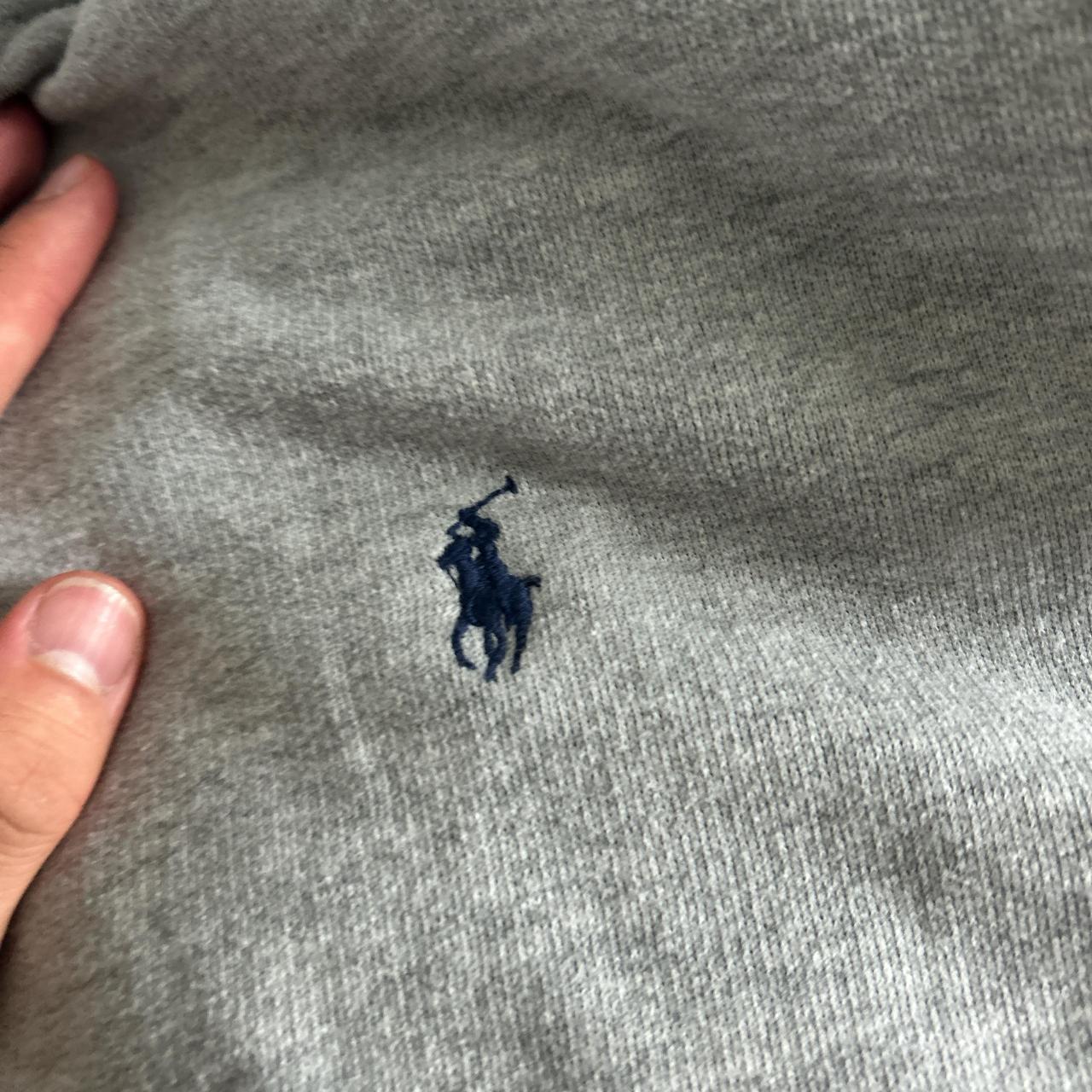 Polo Ralph Lauren grey hoodie great Condition only... - Depop