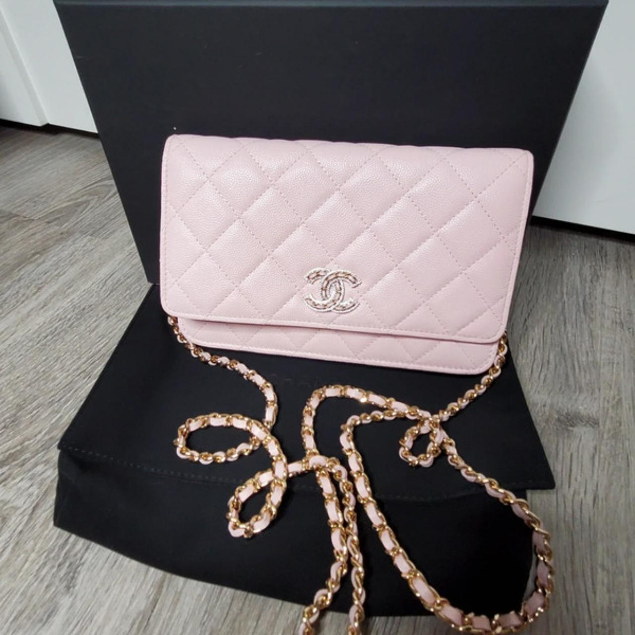 Pink Chanel mini bag With box and receipt - Depop