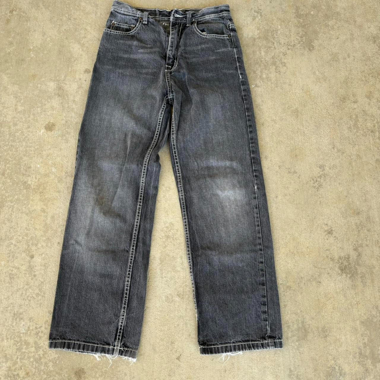 RARE VINTAGE FUBU BLACK WASHED JEANS TAG SAYS 14... | Depop