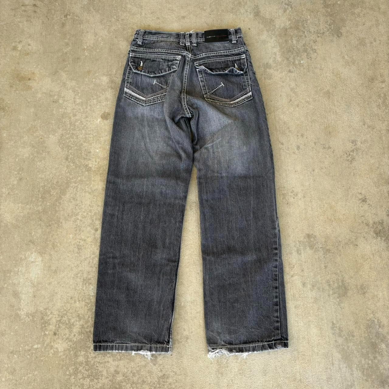 RARE VINTAGE FUBU BLACK WASHED JEANS TAG SAYS 14... | Depop