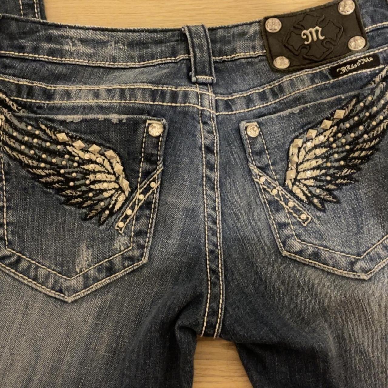 miss me jeans worn once #miss me - Depop