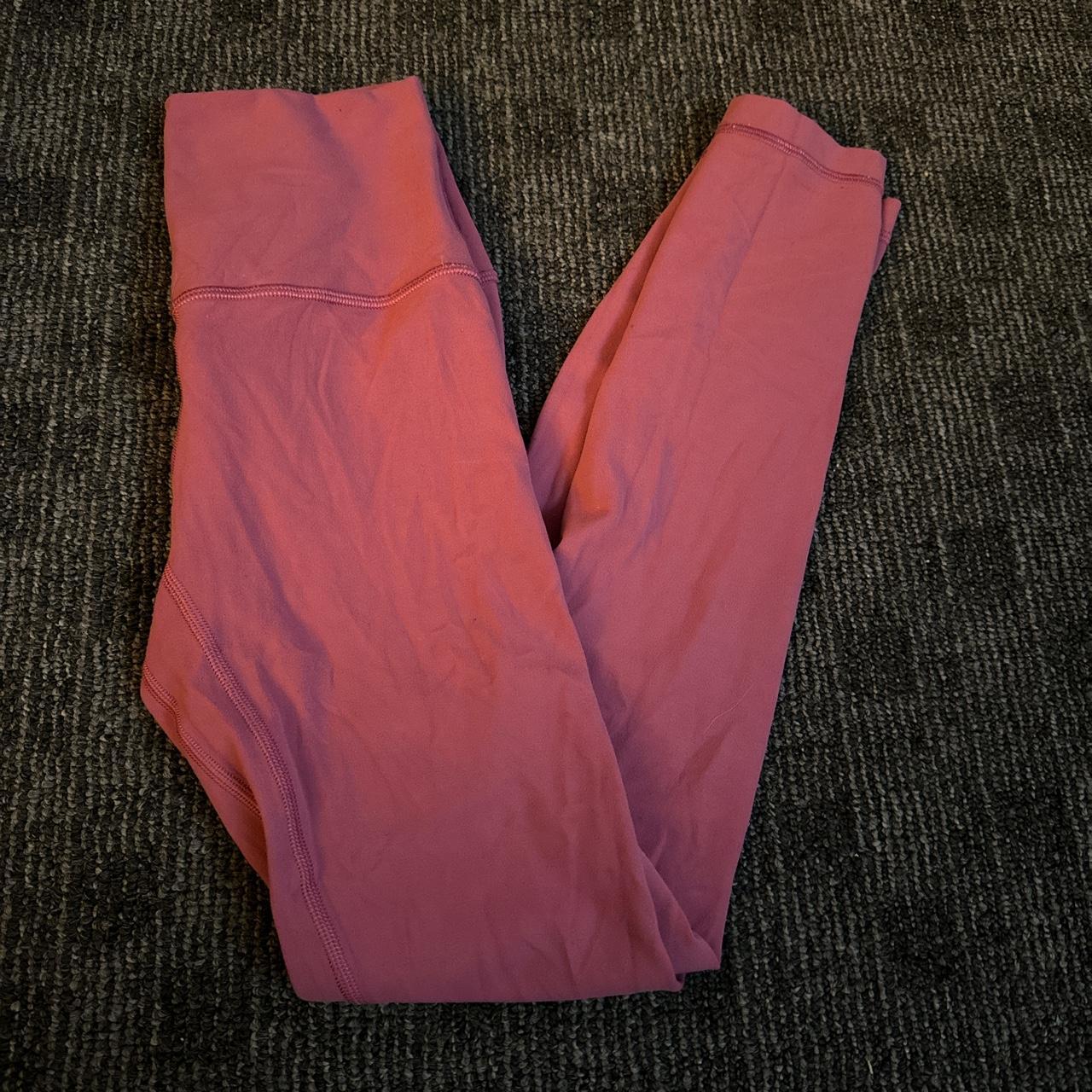 pink lululemon align leggings 28” - Depop