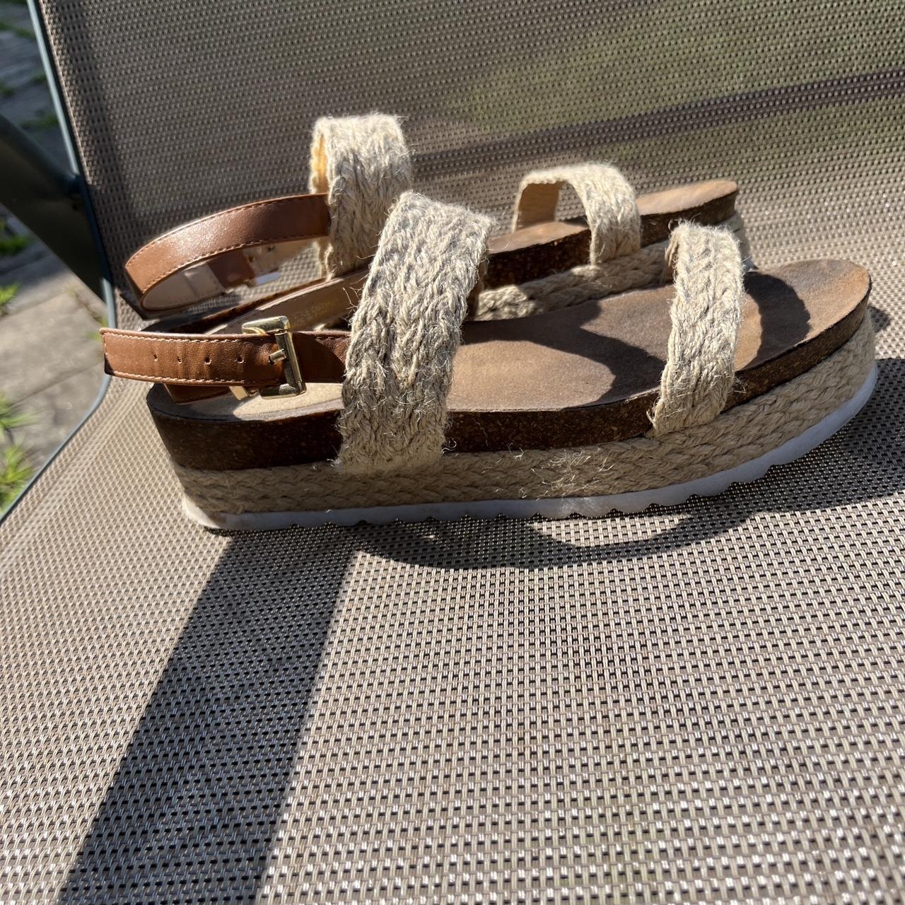 Tan Altar’d State Platform Sandals Women’s Size 8 - Depop