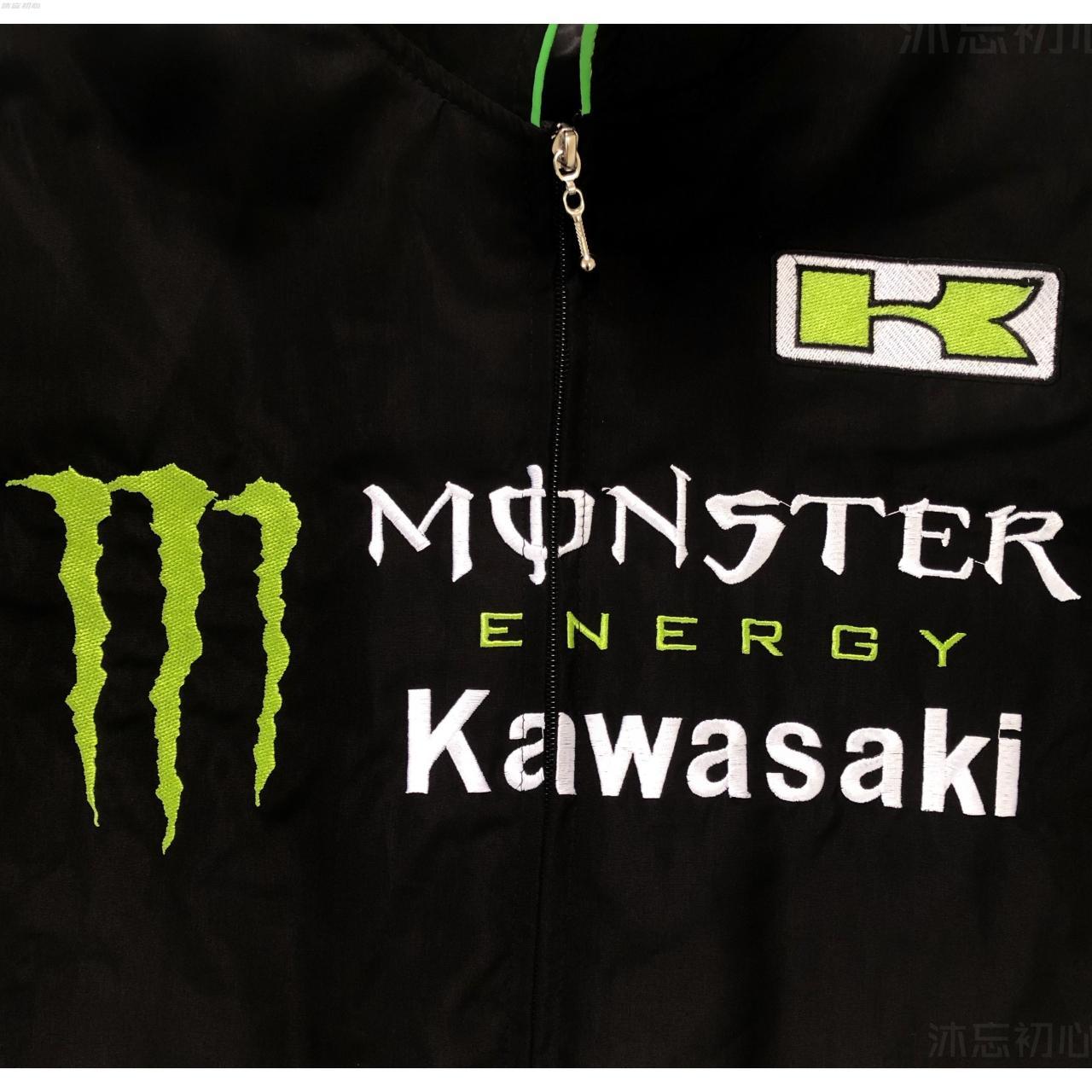 Monster Energy Kawasaki racing Jacket great... - Depop