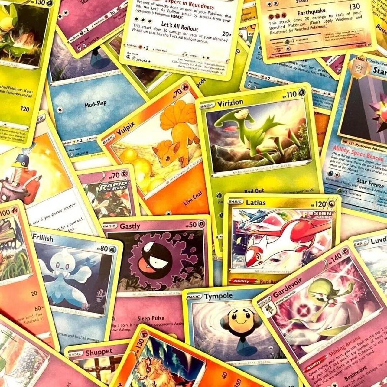 Pokémon 101 Official TCG Card Lot with Holos,... - Depop