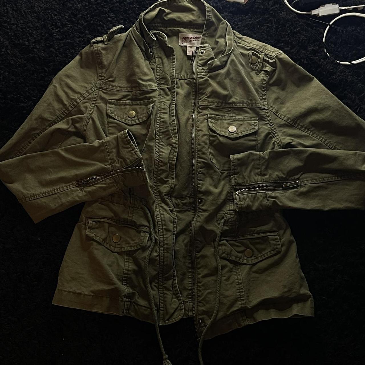 vintage 2000s army jacket in great shape and fits... | Depop