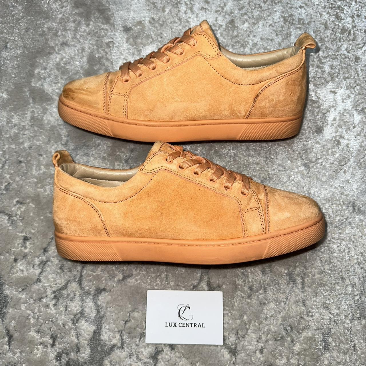 Loubs Flat Suede Peach - Flat Junior UK 7 / EU... - Depop