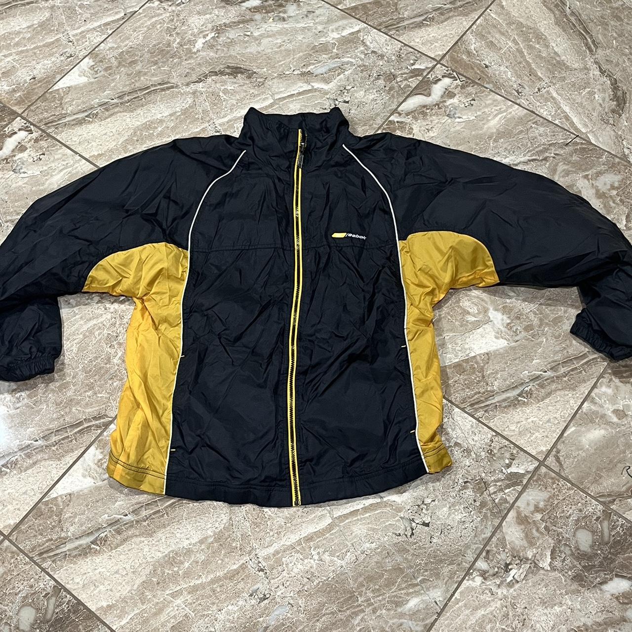 y2k reebok windbreaker zip up - Depop